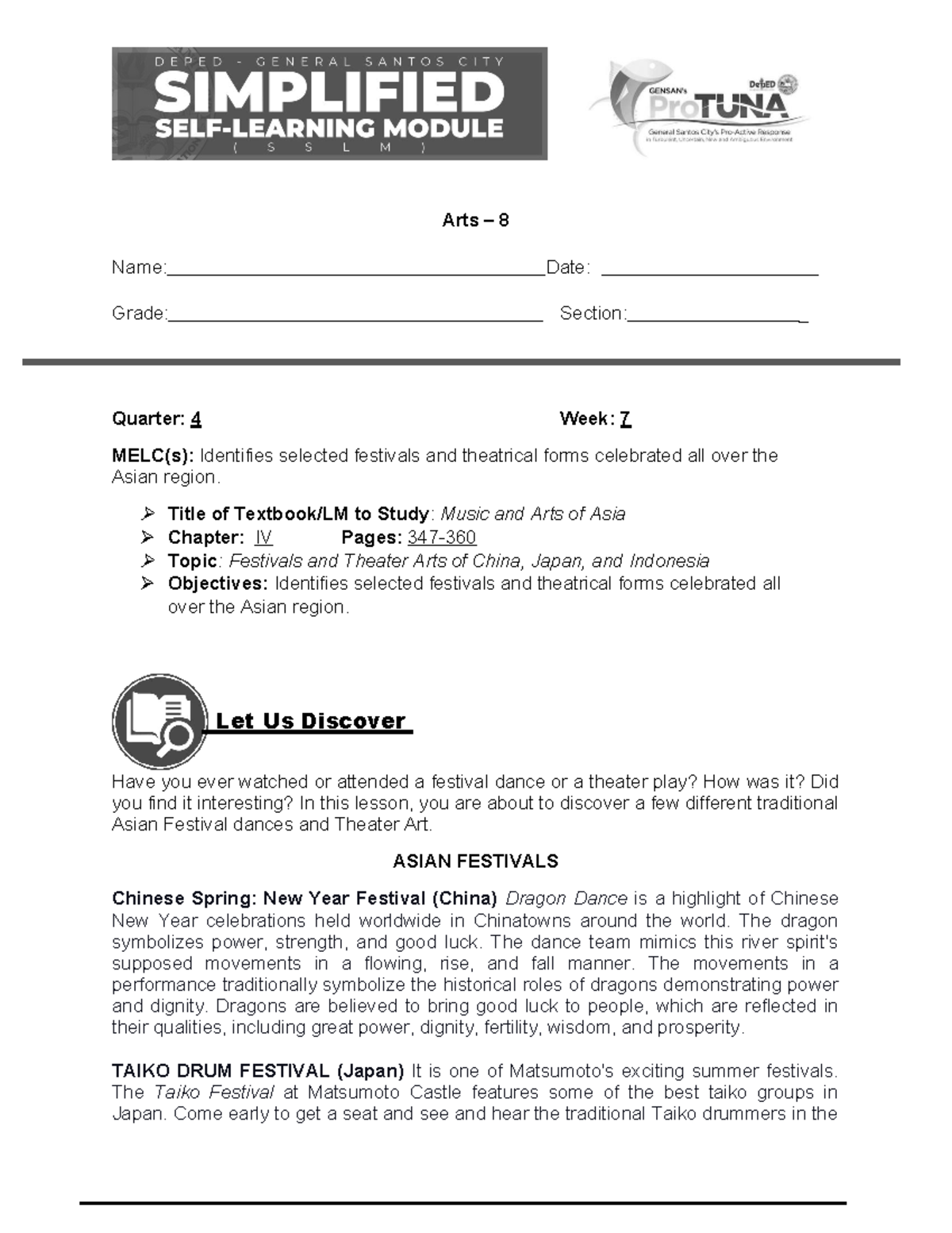 Quarter-4-Arts-8-Week-7-1-converted - Arts – 8 Name: Date: Grade ...