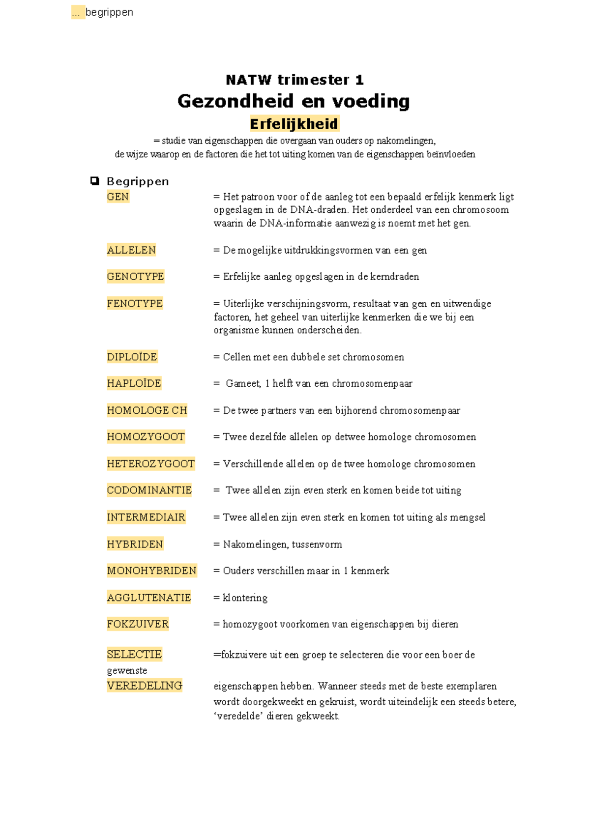 Natw erfelijkheid, radioactiviteit, traagheidsbeginsel - NATW trimester ...