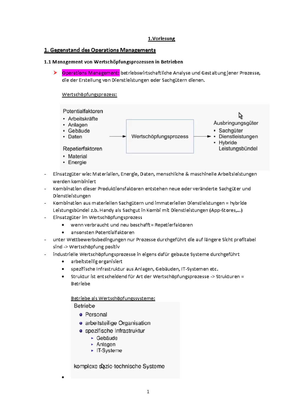 Zsmfassung Grundlagen Produktionswirtschaft - Warning: TT: undefined function: 32 Warning: TT ...