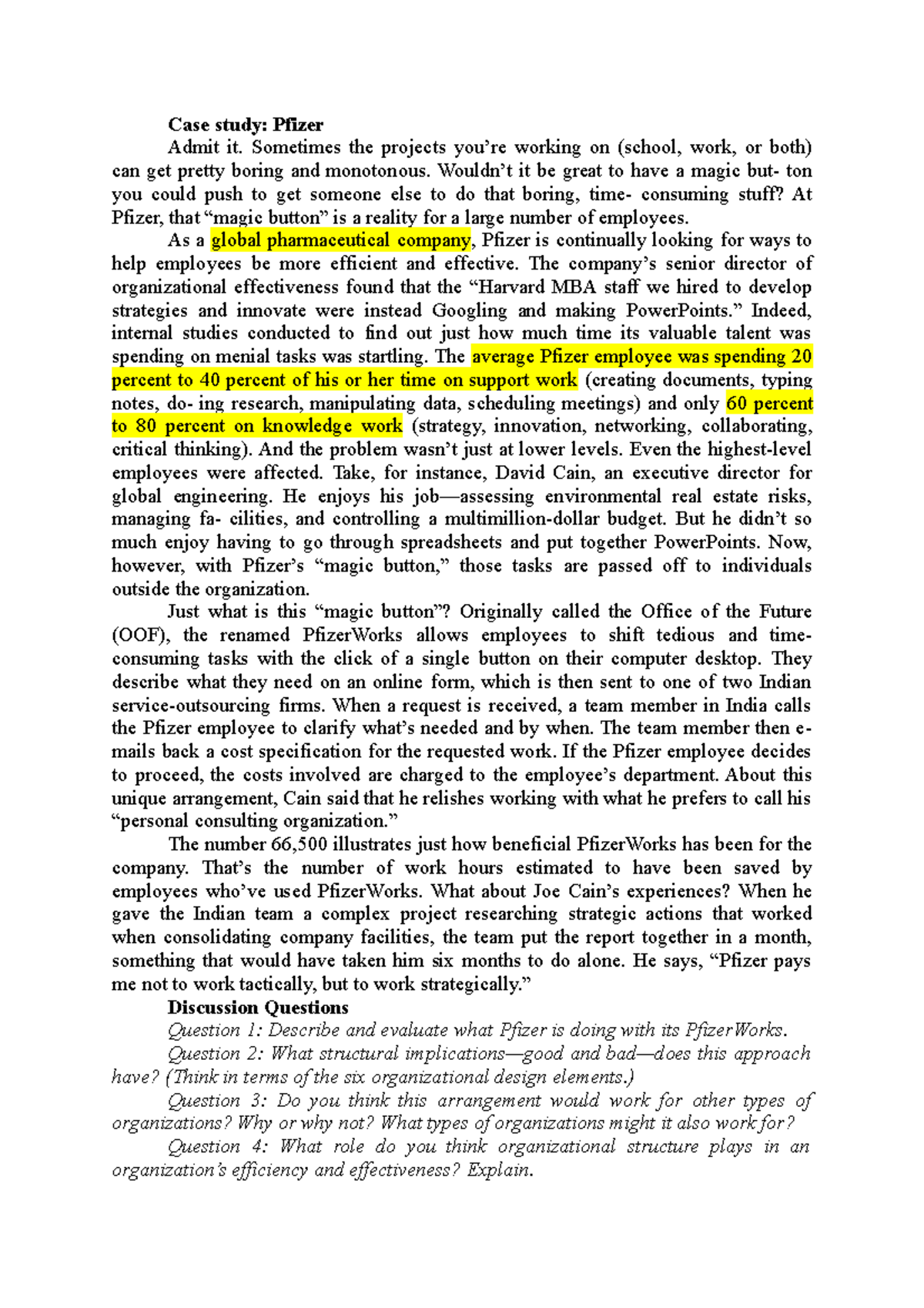 Case-study-Pfizer - organizing tools - Case study: Pfizer Admit it ...