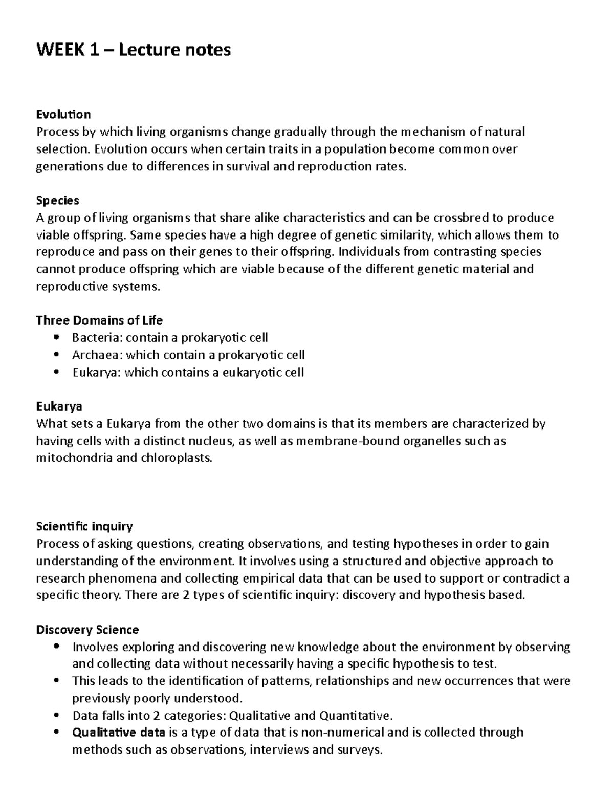 HBM1002 WEEK 1 - Lecture notes of week 1 , online class - WEEK 1 ...