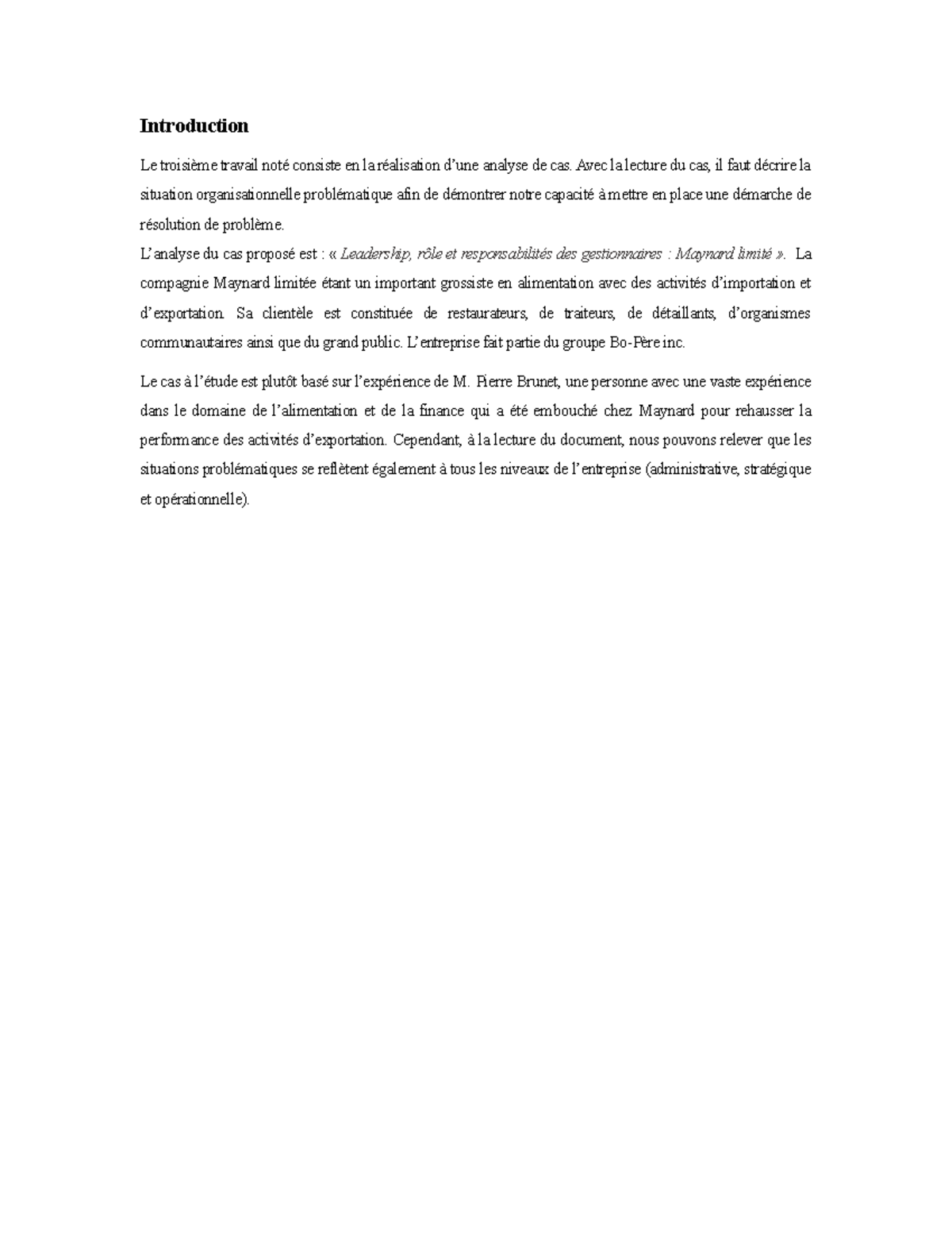 Introduction - dfzdf« - Introduction Le troisième travail noté consiste ...