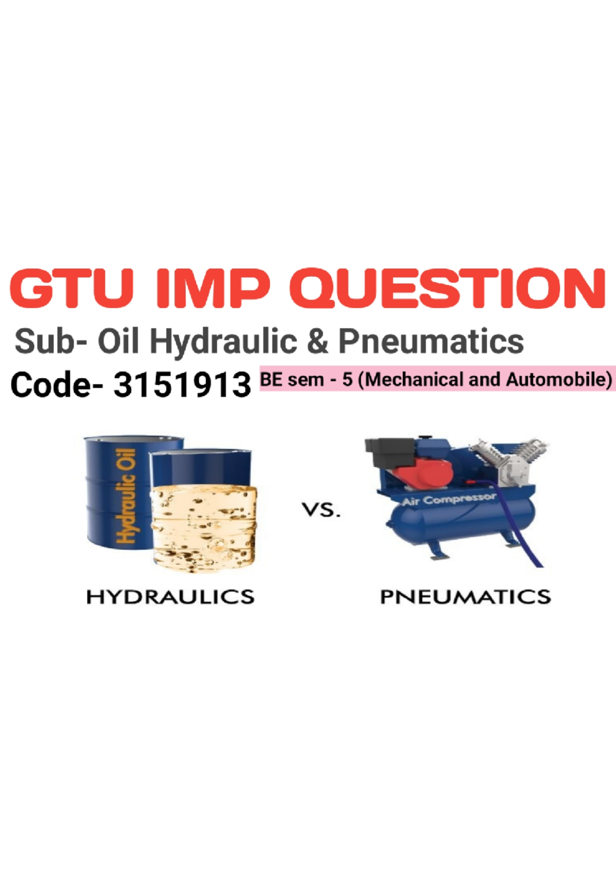 Gtu imp question of OHP - Ohp - Basic Mechanical Engineering - Studocu