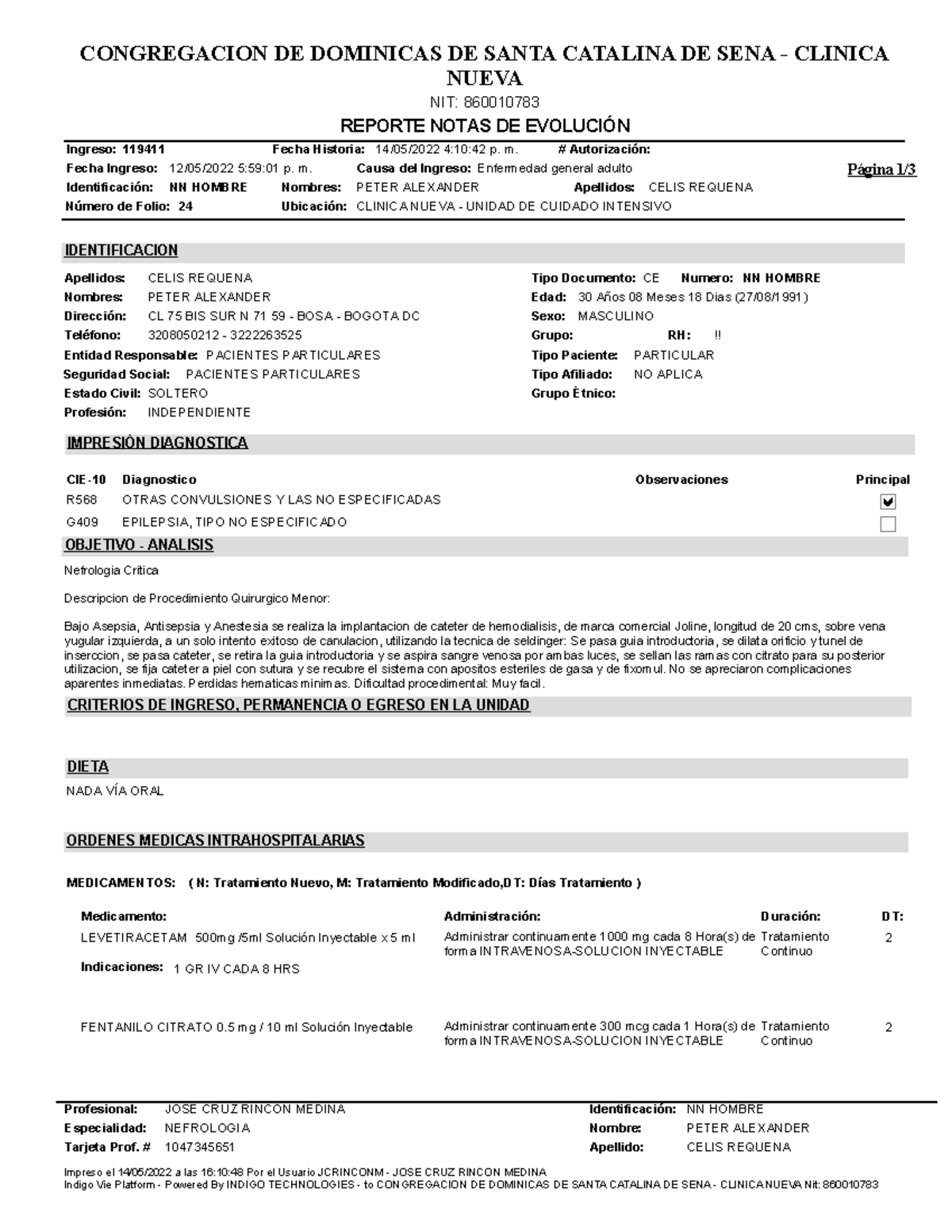 Cateter - Peter Alexander Celis Requena - CONGREGACION DE DOMINICAS DE ...