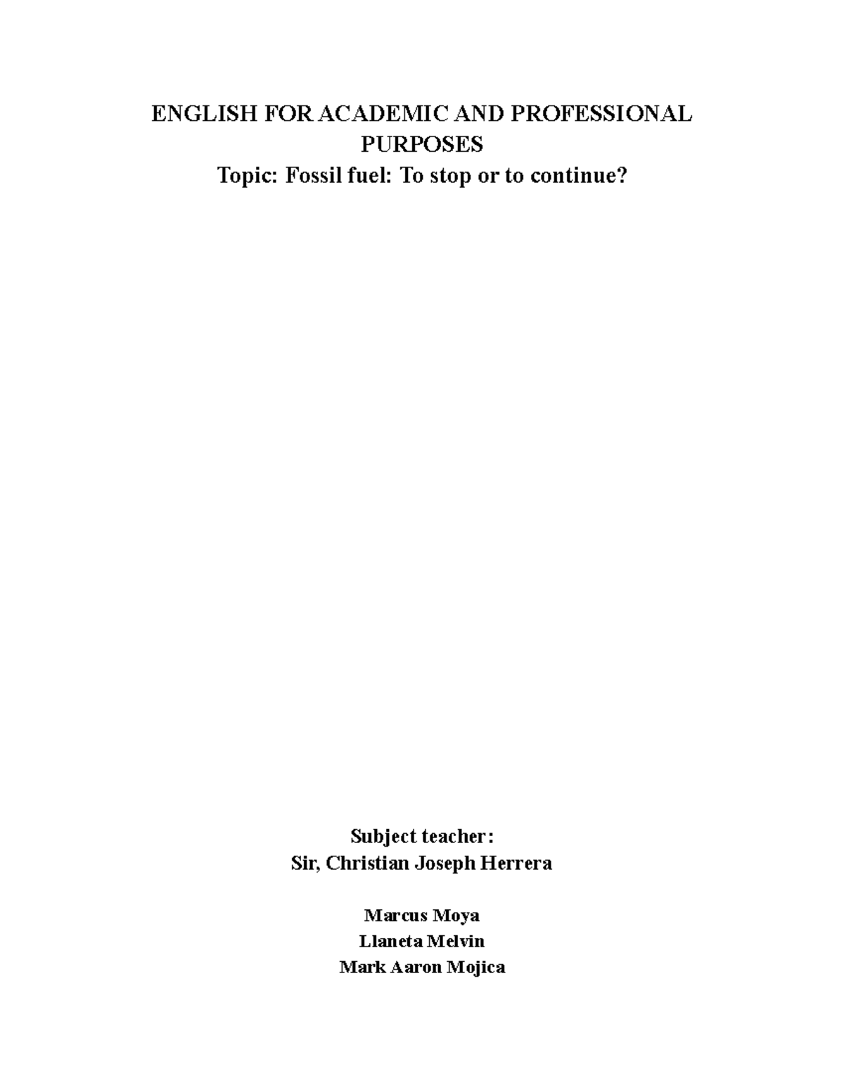 EAPP Draft # 1 - For reference of our research proposal - ENGLISH FOR ...