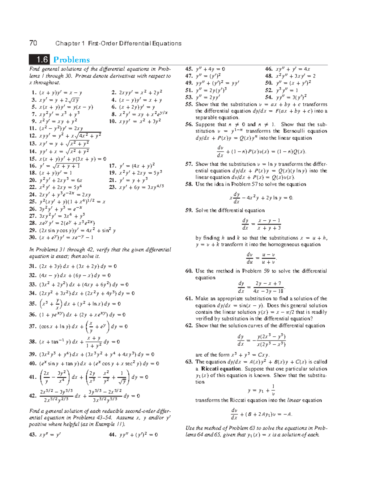 Differential-equations- (2)-29 - 70 Cha p te r 1 First-Ord e r Diffe re ...