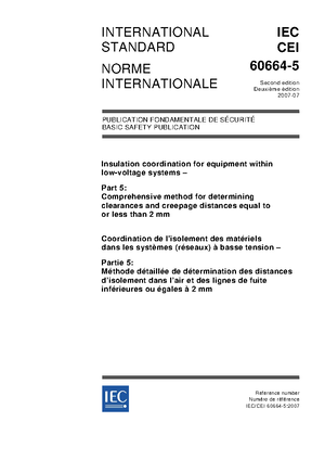 IEC 60664-4-2005 - NORMA INTERNACIONAL - NORME INTERNATIONALE CEI IEC ...