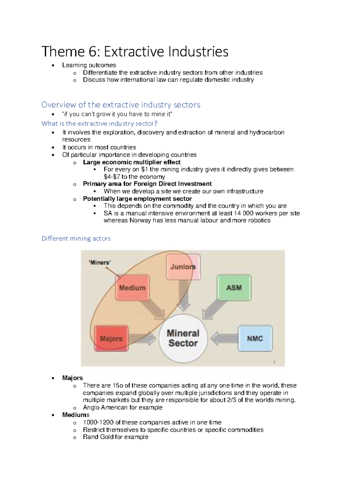 Theme 6-Extractive industries - Theŵe 6: Extractive IŶdustries Learning ...