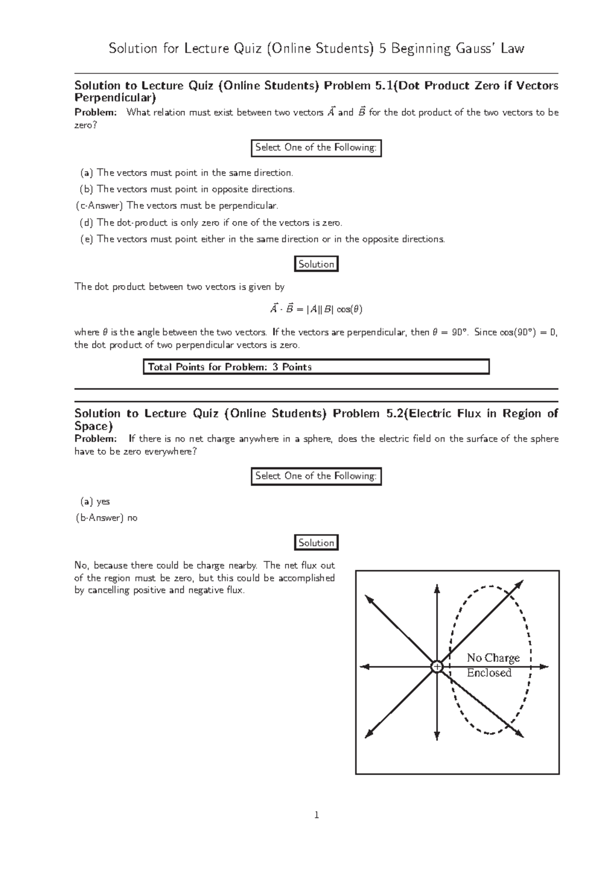 Lecturequiz-5-sln - lecturequiz - Solution for Lecture Quiz (Online ...