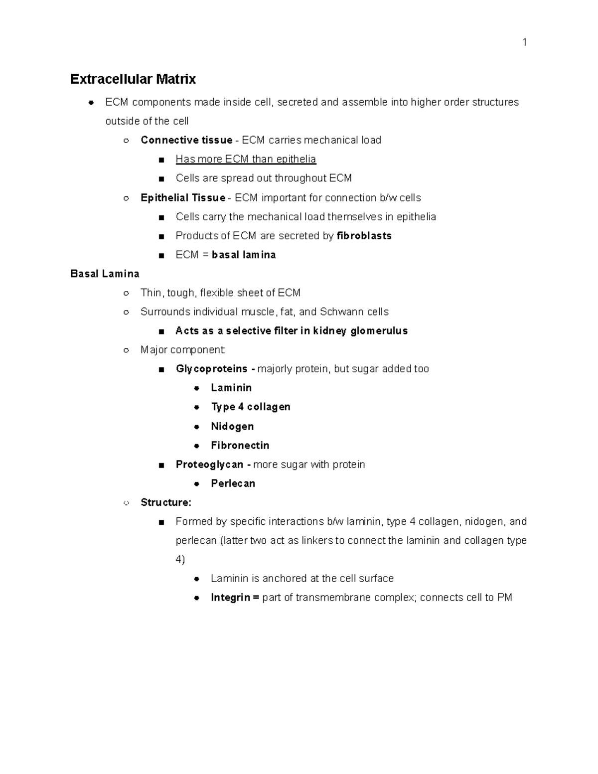 Cell cycle, signal transduction, apoptosis - Extracellular Matrix ECM ...