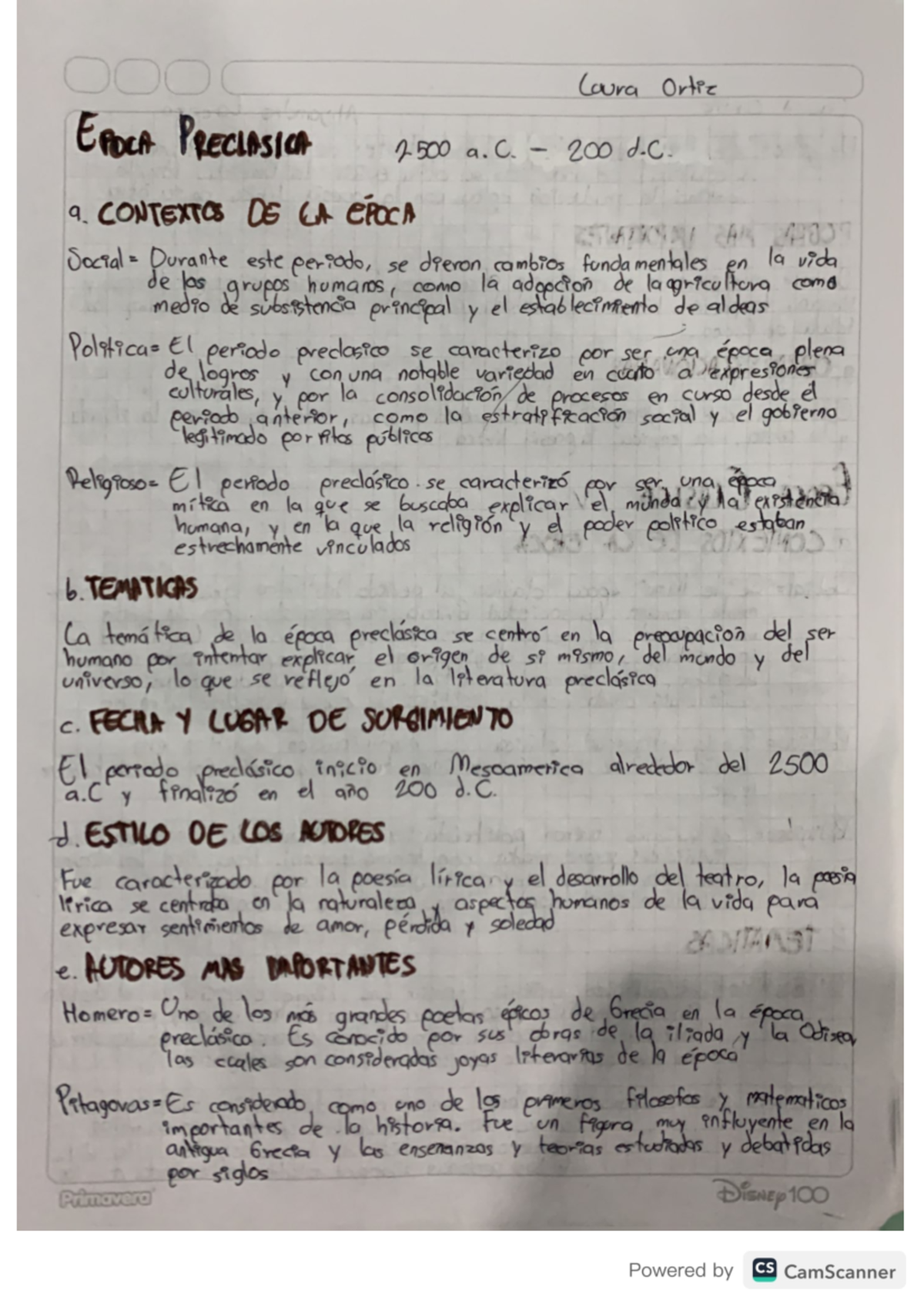 Actividad epocas literarias - Ciencias Sociales - Studocu