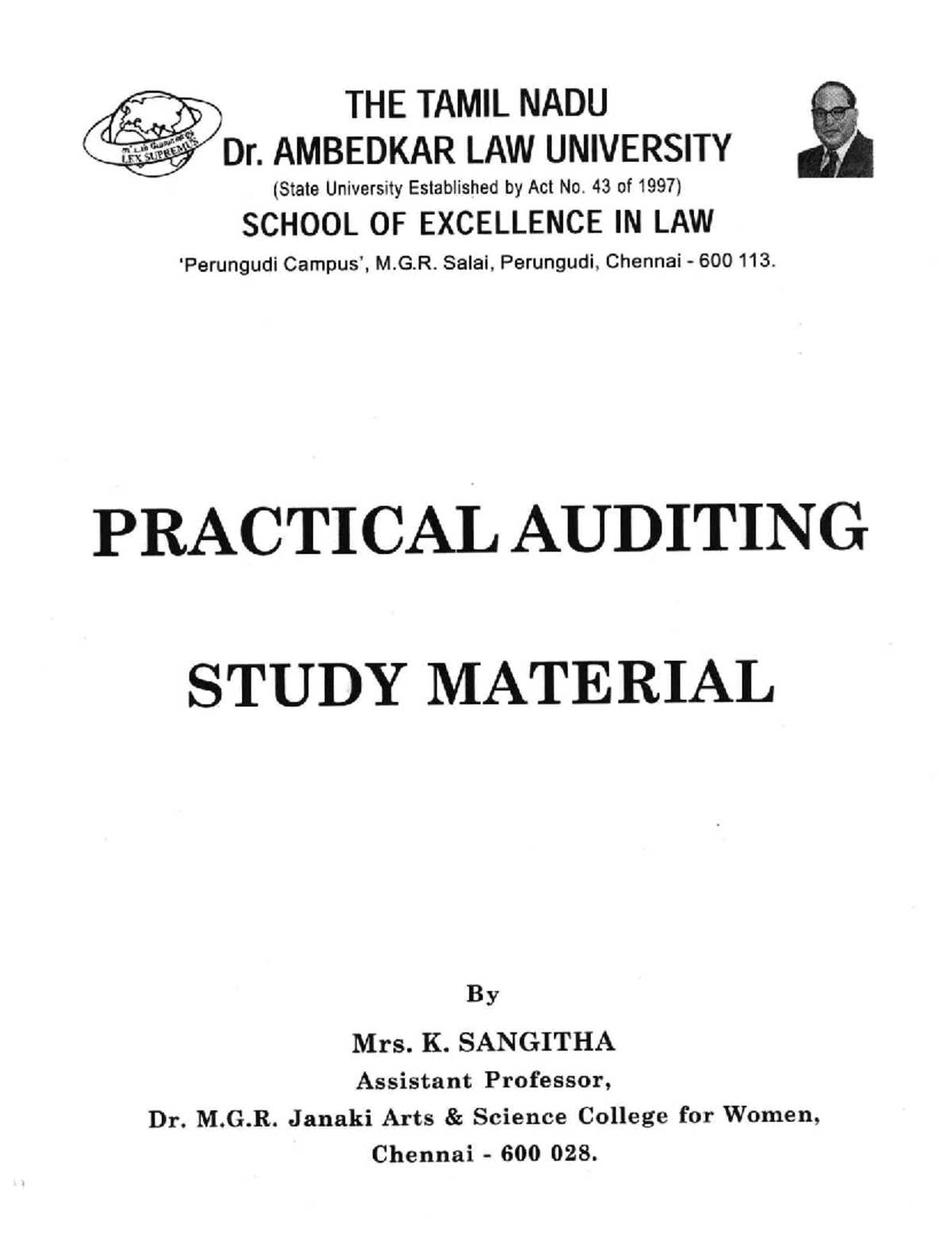 45 Practical Auditing - TNDALU - Studocu
