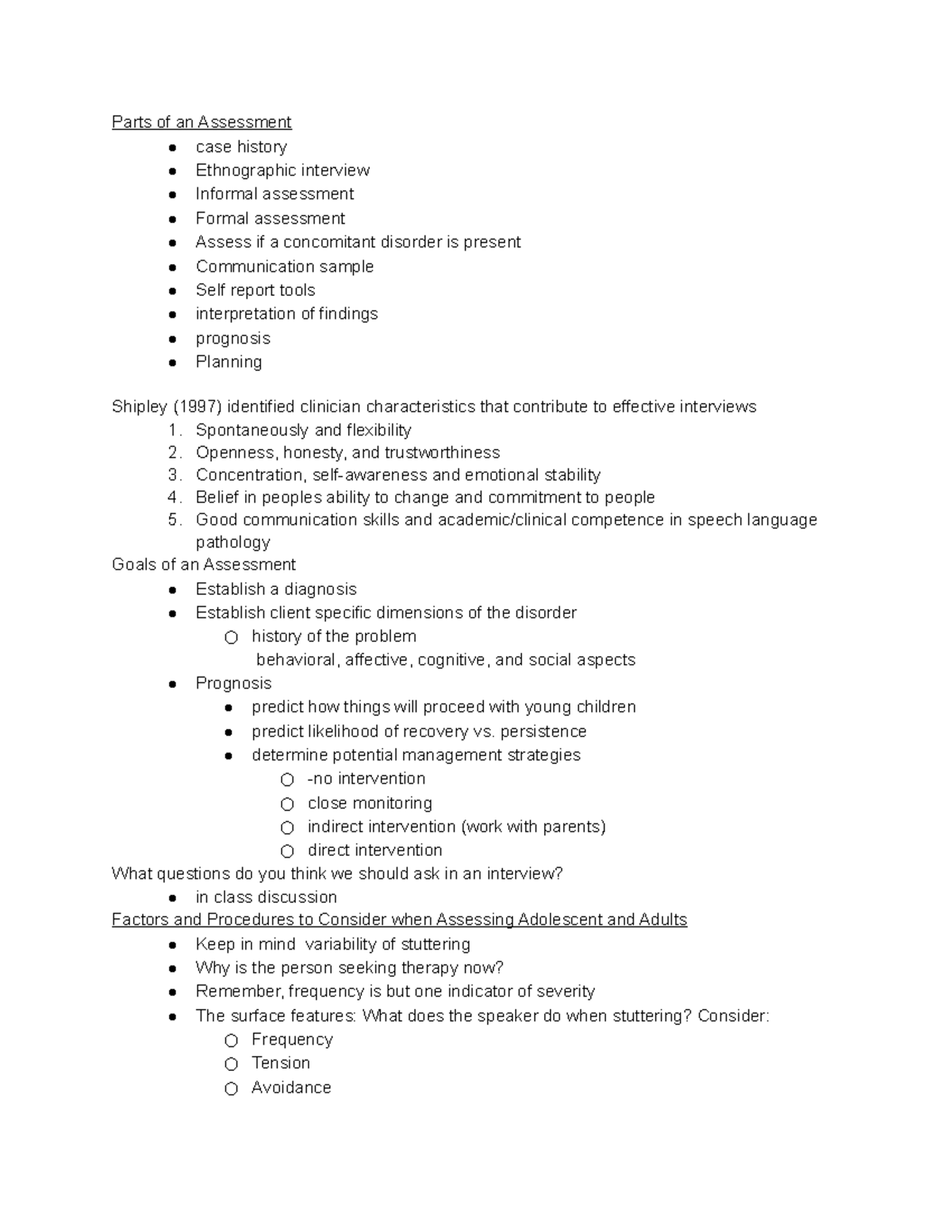 Comd 4383 notes - lecture materials for communication sciences and ...