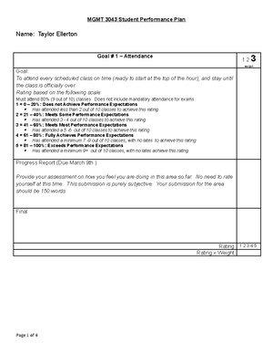 Individual assignment - 2. 3. 4. Define performance Assess performance ...