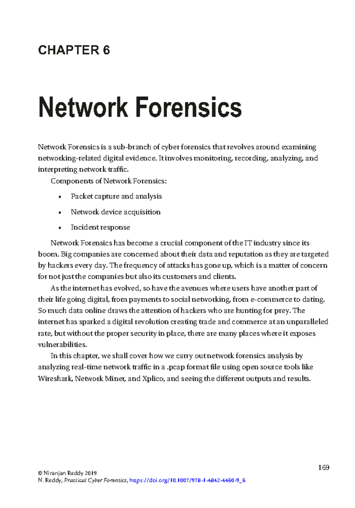 Chapter 11- Network Forensics - © Niranjan Reddy 2019 169 N. Reddy ...