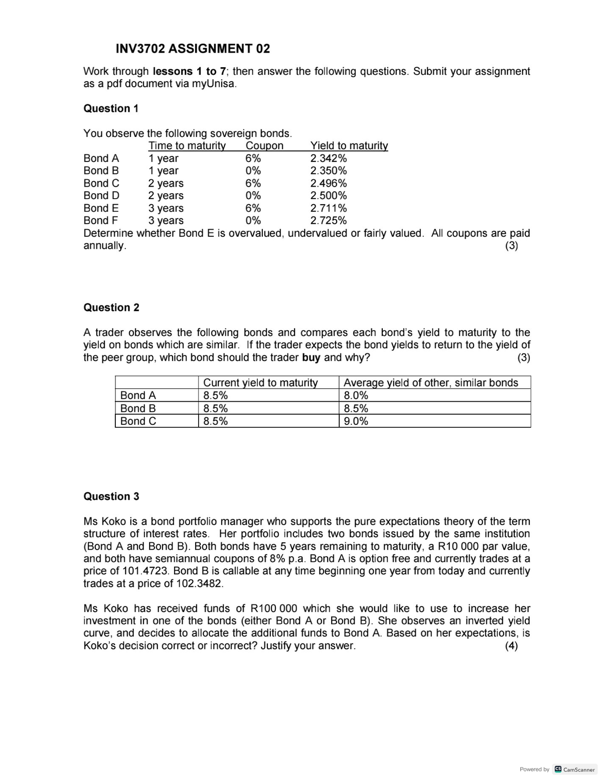 INV3702 Assignment 2 (1) - INV3702 - Studocu
