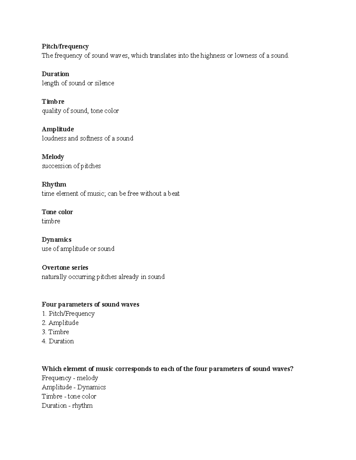 Music in Ireland Test - Everything that's going to be on the test for ...