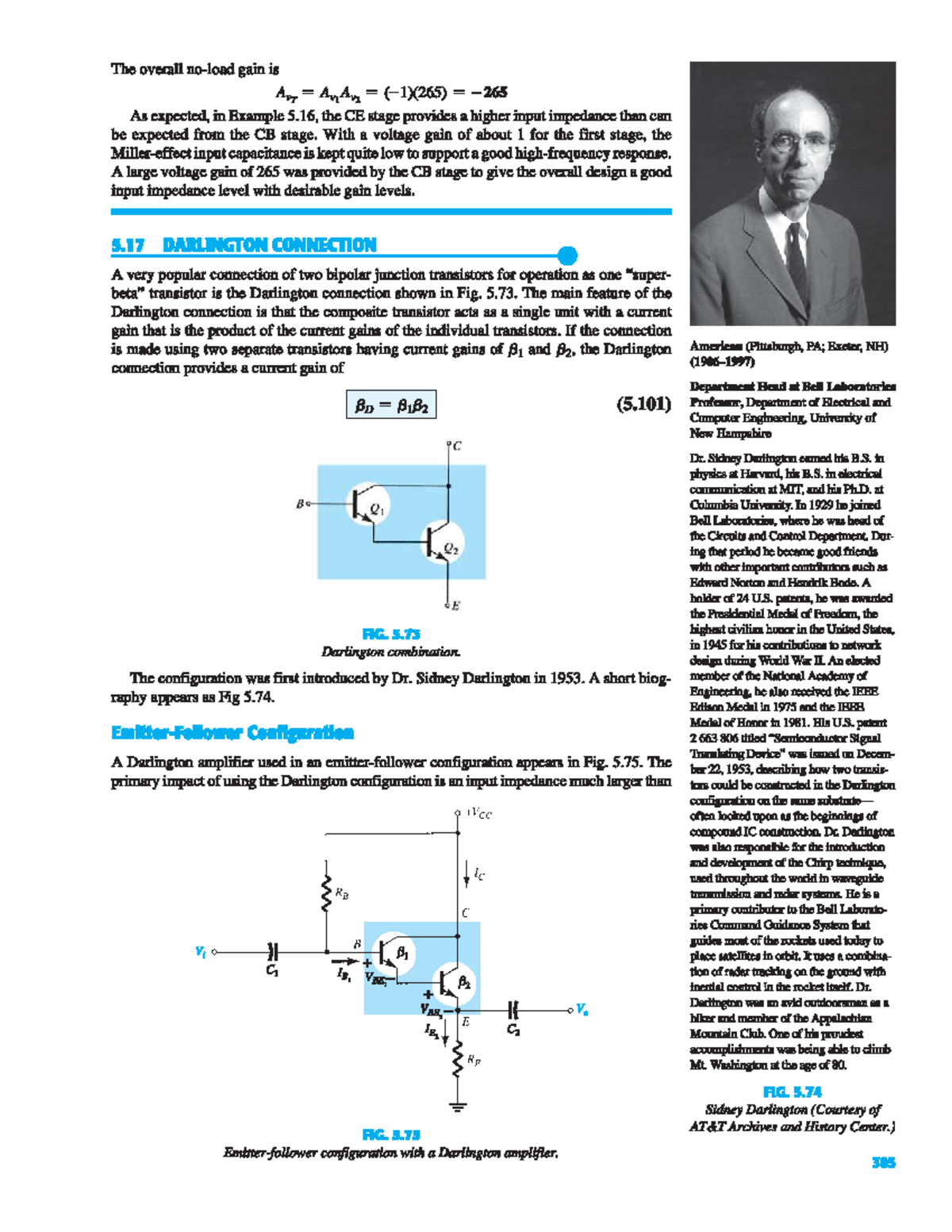 Darlington Connection - Electronic Circuit: devices and analysis - Studocu