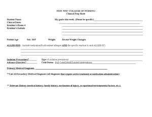 Final Baseline Assessment Checklist F22 - Final Baseline Assessment ...