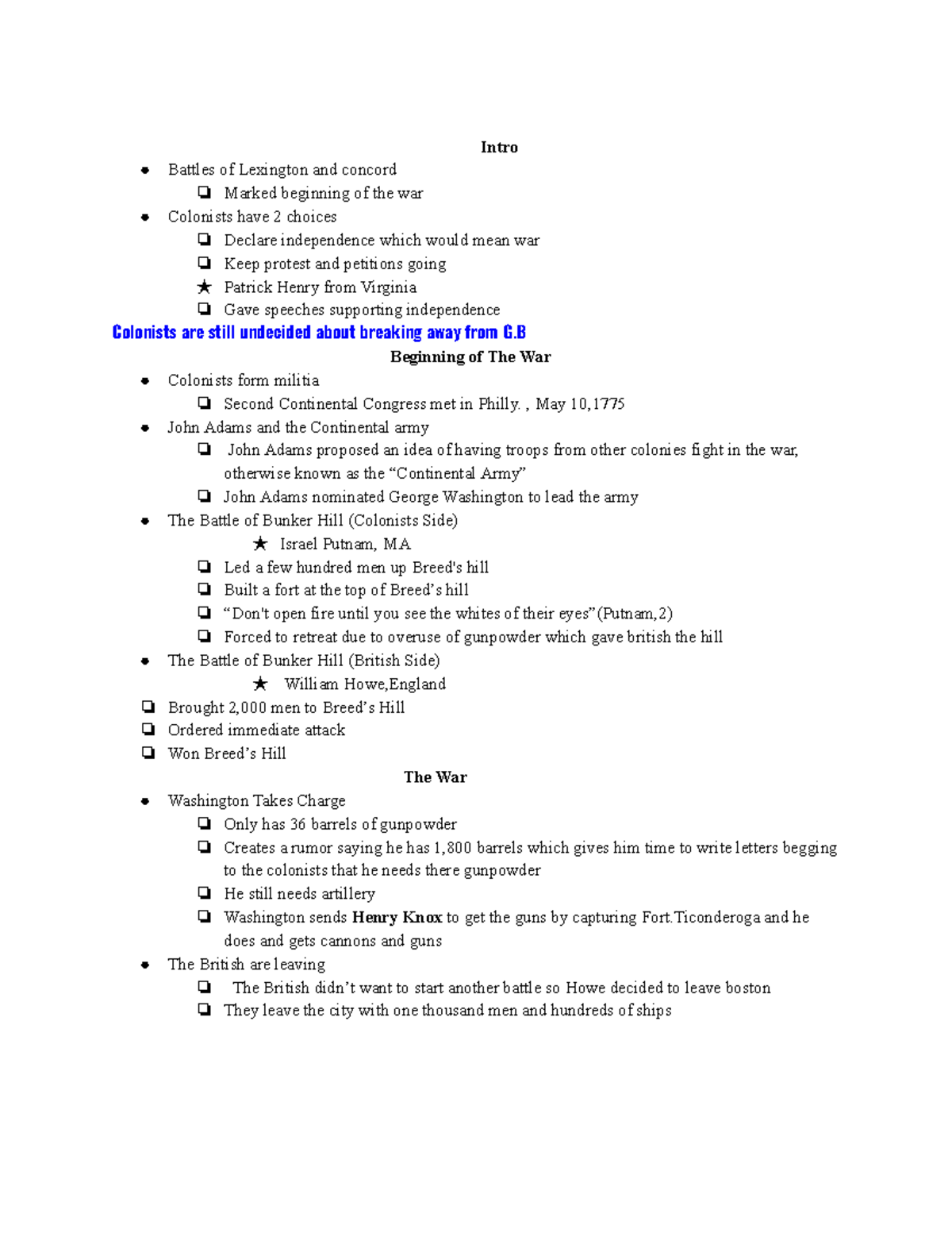 Lesson 6 Section 1-2 Notes - Intro Battles of Lexington and concord ...