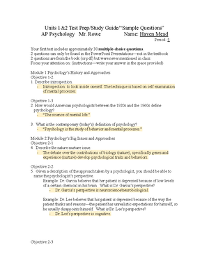 Module 18 Textbook and Class Notes - While reading Module 18 in your ...