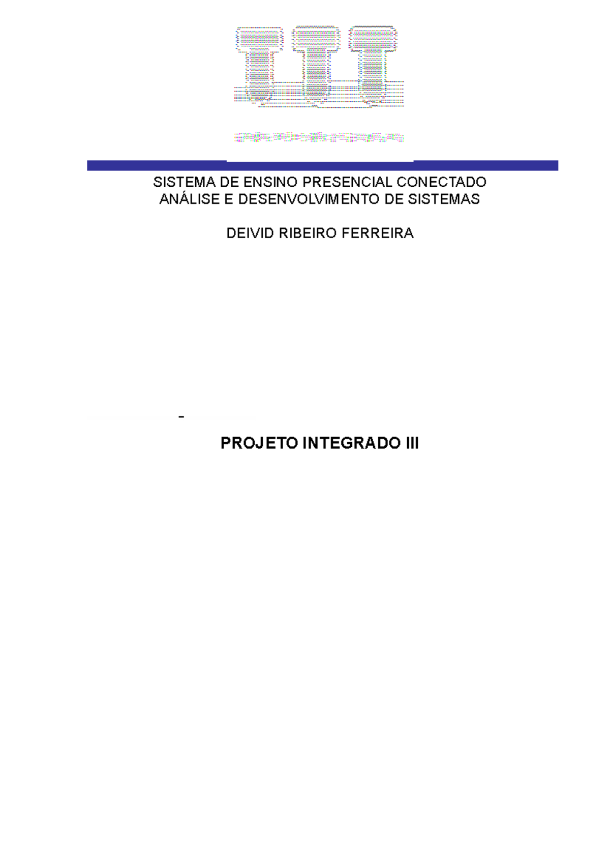 Portfolio Individual - Projeto Integrado III - Deivid Ribeiro Ferreira ...