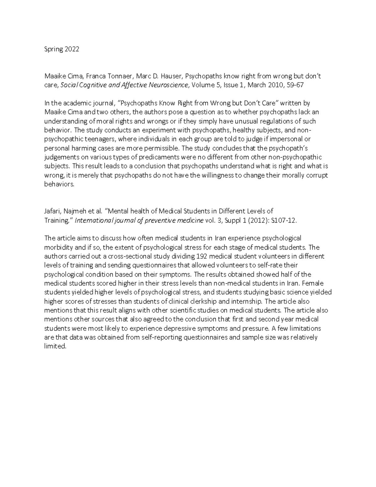 1107LWK6 - Biology 1107 Lab Week 6 - Spring 2022 Maaike Cima, Franca ...