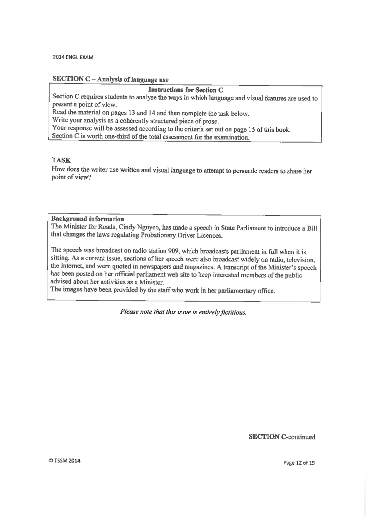TSSM - Drivers Permits - NURS 2007 - Studocu