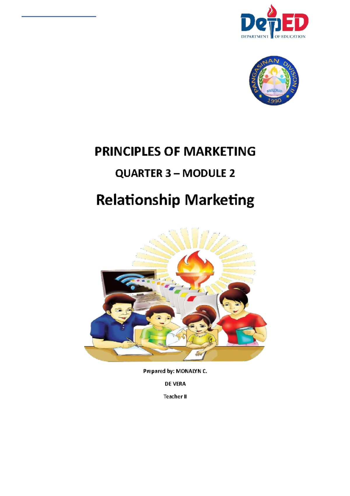 Principles of Mrktg Lecture Notes 1 3 12 PRINCIPLES OF MARKETING