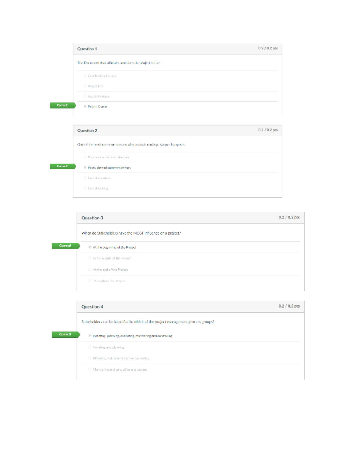 Scope quiz project management - CVEN 5236 - Studocu