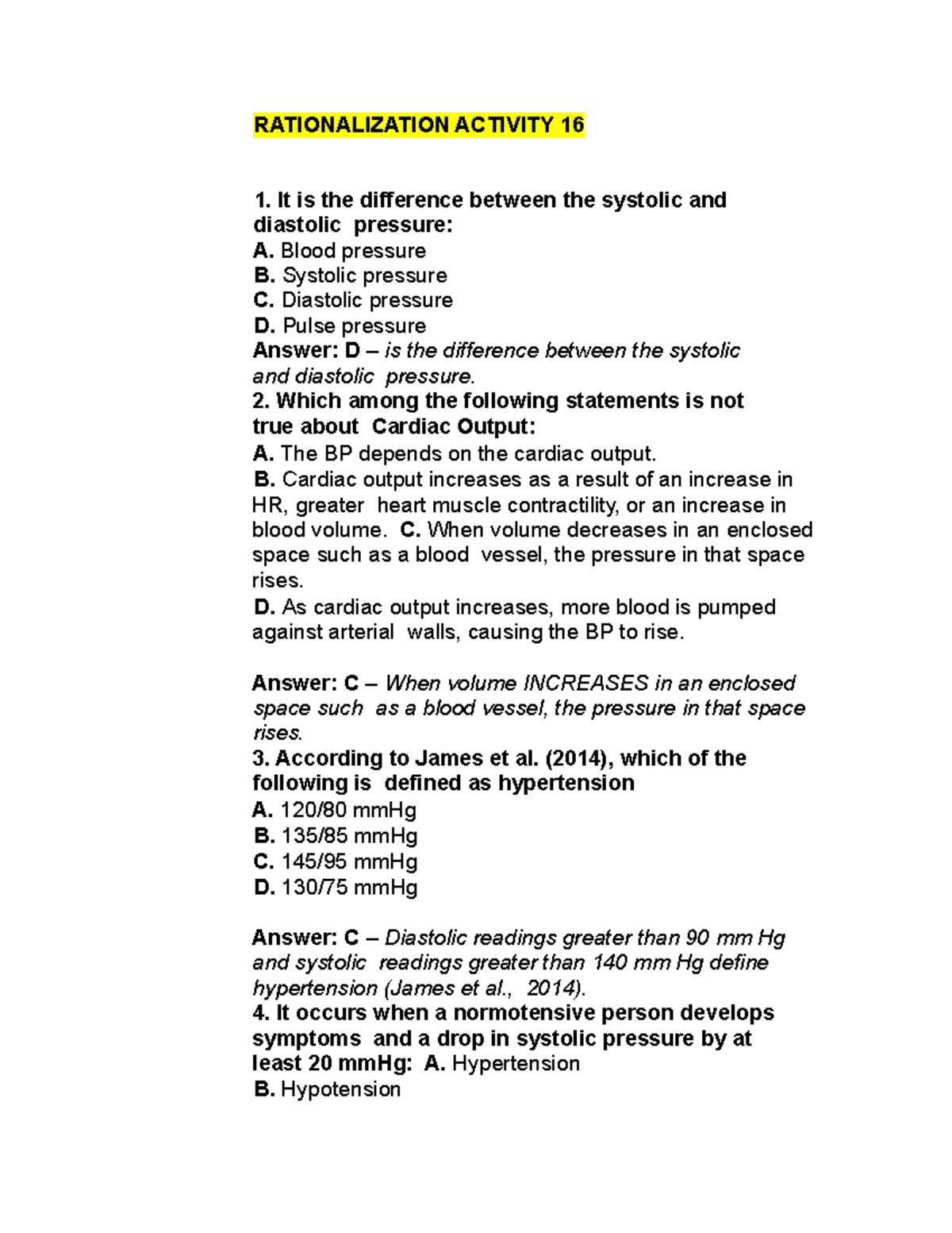 Funda RLE Ration 16 - RATIONALIZATION ACTIVITY 16 It is the difference ...