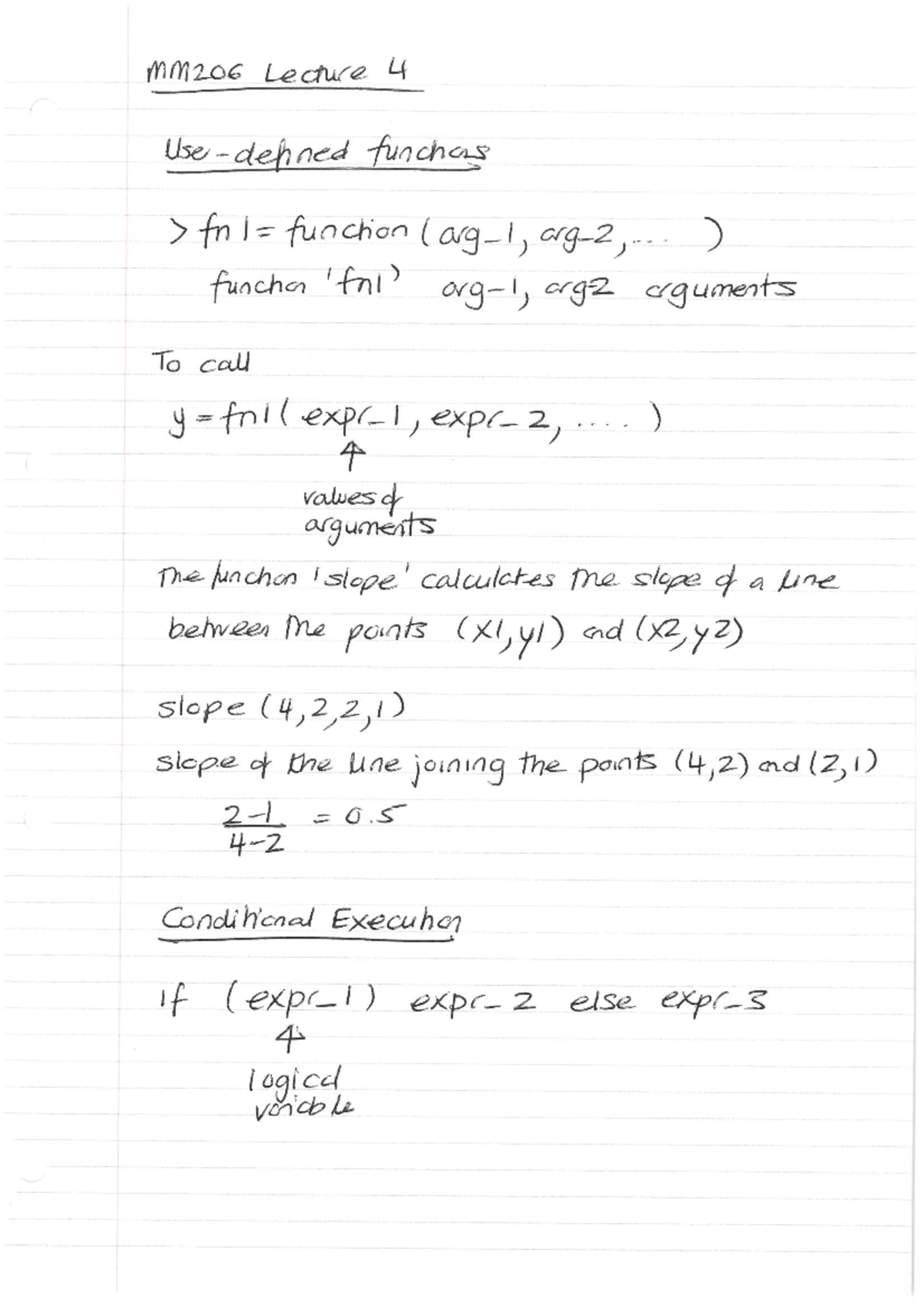 Lecture 4 Notes 18 19 - MM206 - Studocu