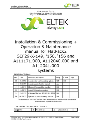 Hilo 11 - PRUEBAS FIBRA OPTICA HILO - Información general Nombre de ...