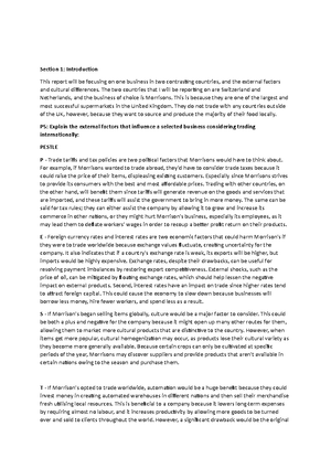 Unit 5 Assignment 2 - BTEC Business coursework - ASSIGNMENT 2: EXTERNAL ...