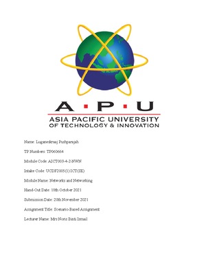IN - Assignment - APU- APD1F2211- Updated - Page 1 of 9 INTRODUCTION TO ...