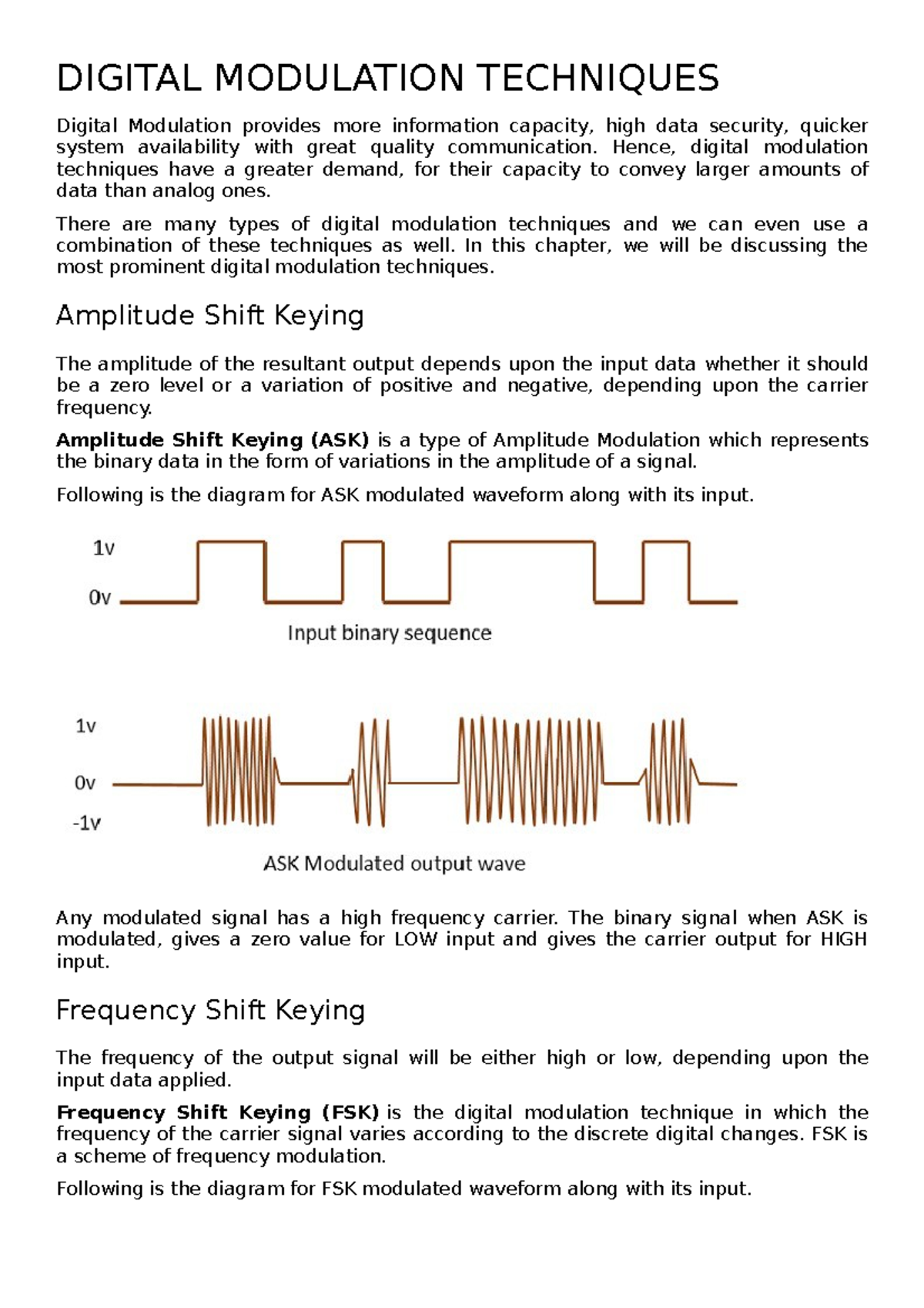 UNIT 5 ADC - Based on the subject analog and digital communication - DIGITAL MODULATION ...