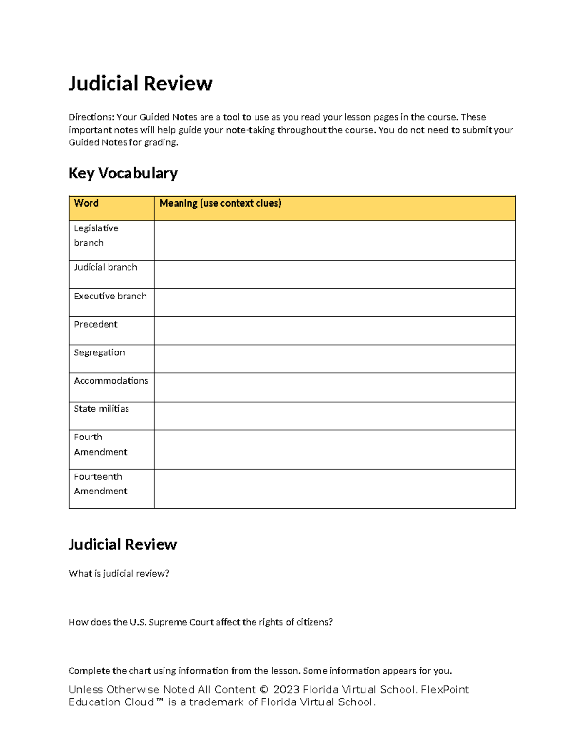 5.02 guidednotes - Judicial Review Directions: Your Guided Notes are a ...