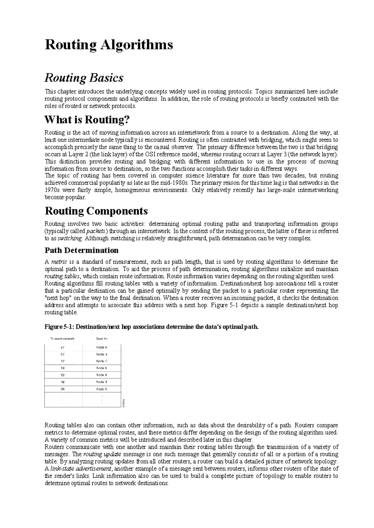 160081809 Routing Algorithms Pdf Routing Algorithms Routing Basics 4660