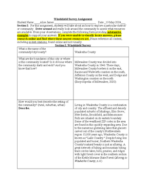 Week 2 Windshield Survey Template-SU23 Updates - Windshield Survey ...