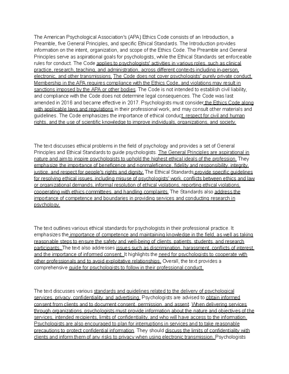 Ethics psychology - The American Psychological Association's (APA ...