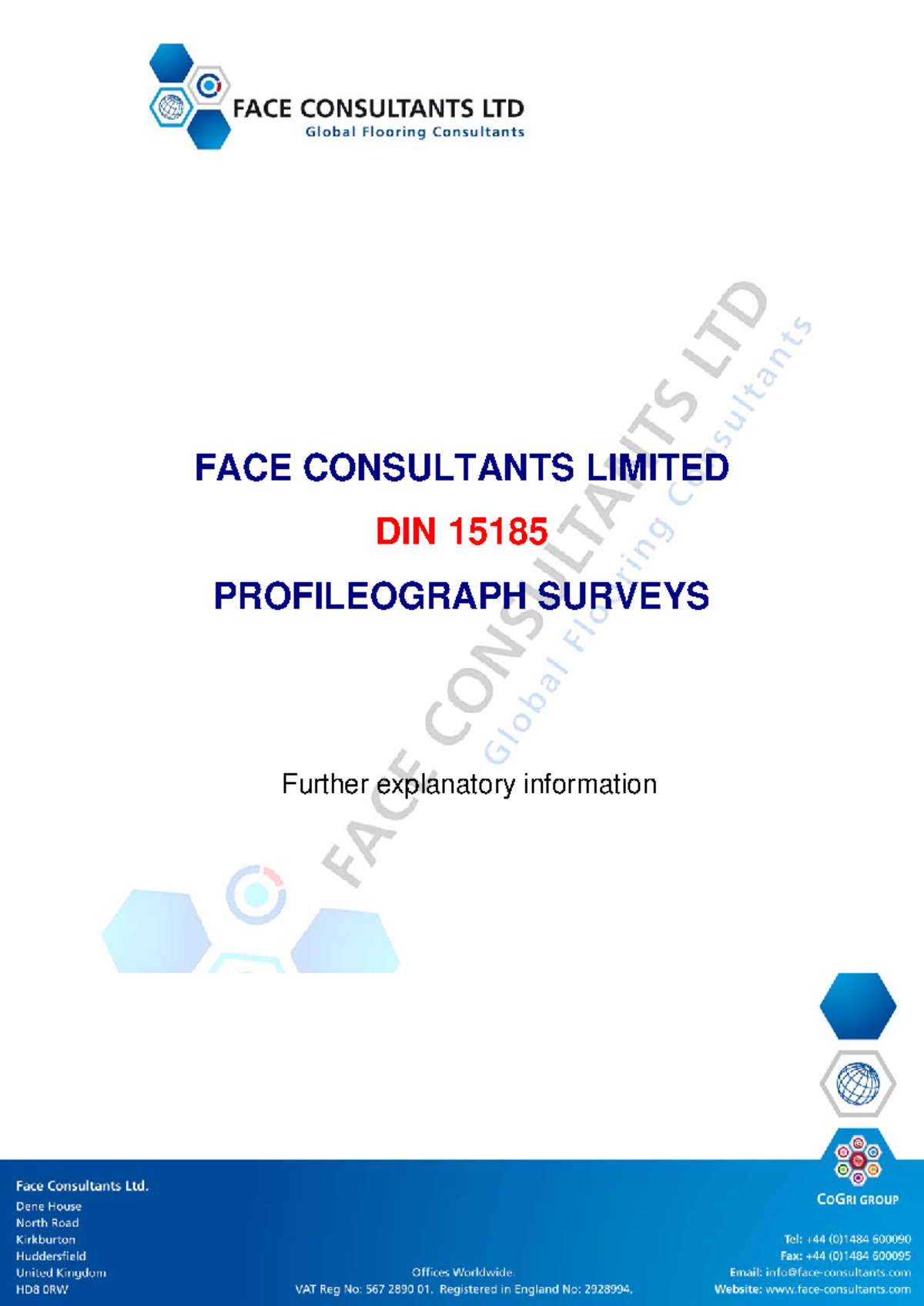 DIN 15185 - FACE CONSULTANTS LIMITED DIN 15185 PROFILEOGRAPH SURVEYS ...
