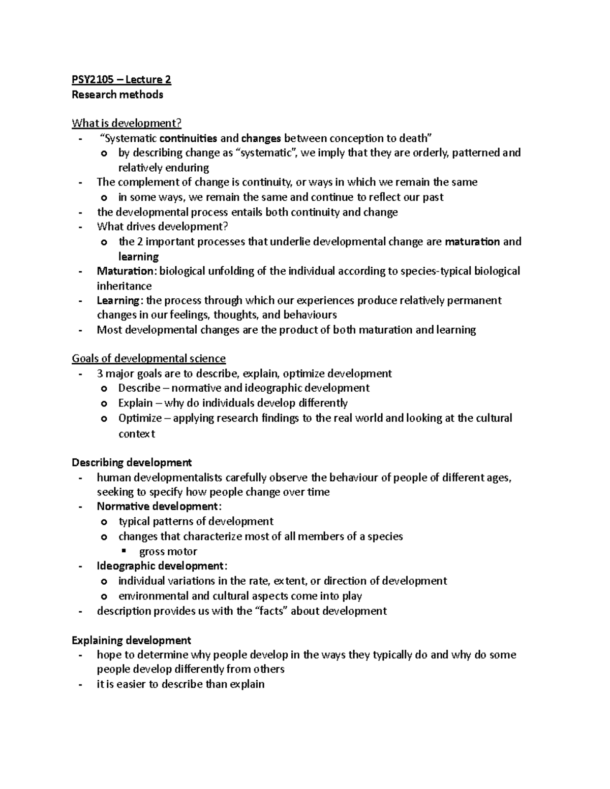 Chapter 1 PSY2105 Lecture 2 Research Methods What Is Development chapter-1-psy2105-lecture-2-research-methods-what-is-development