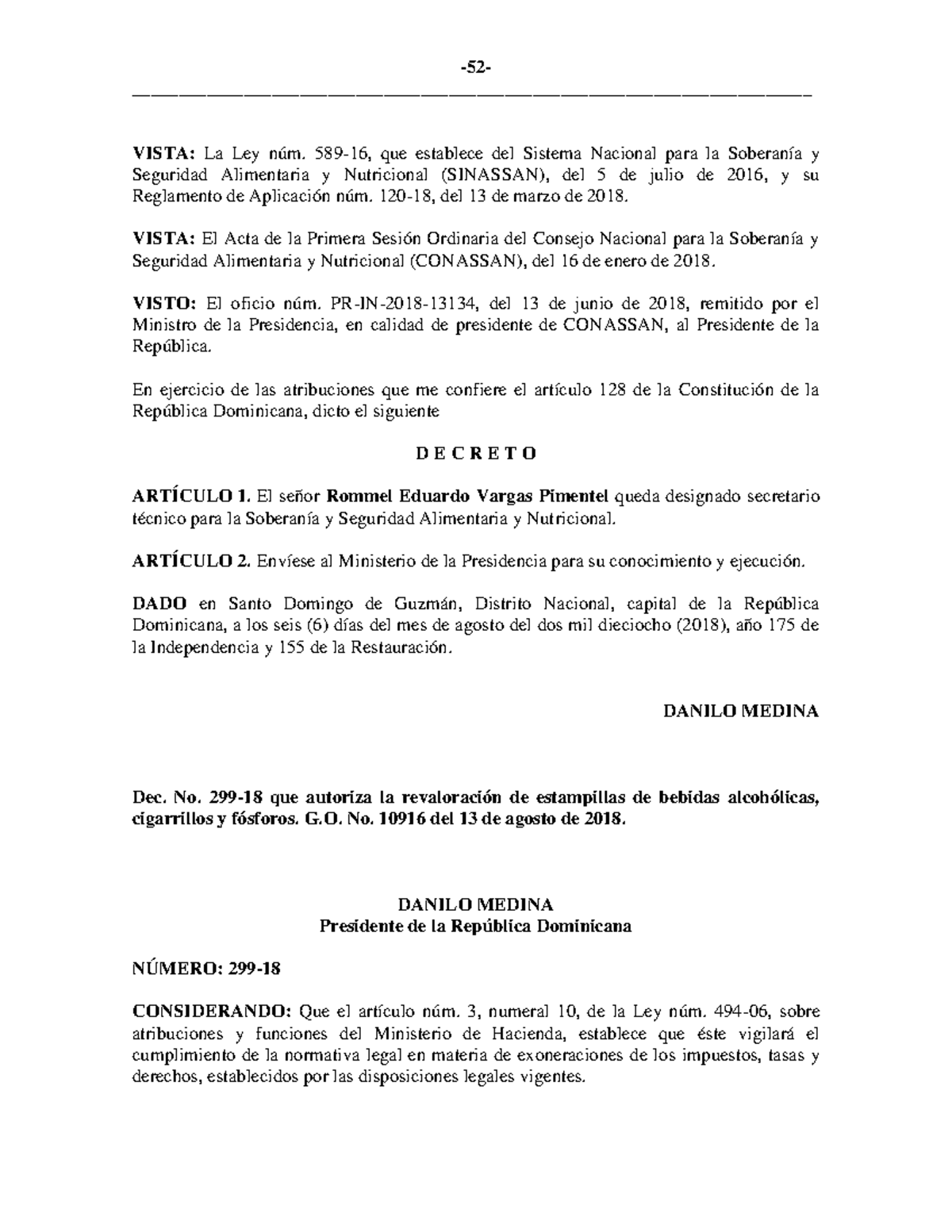 Decreto-299-18 - descriptivo para tu document - - Studocu