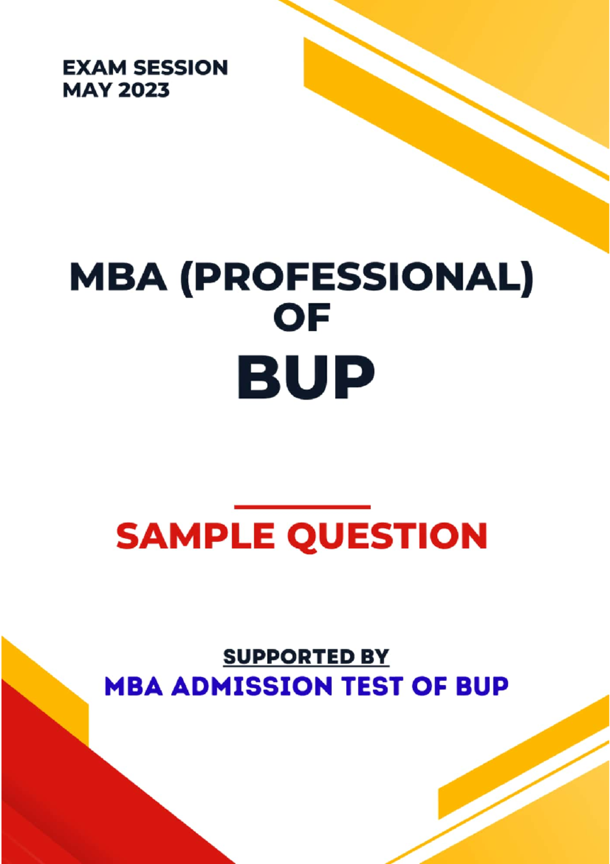 Sample Question MBA Prof - principle of marketing - Studocu