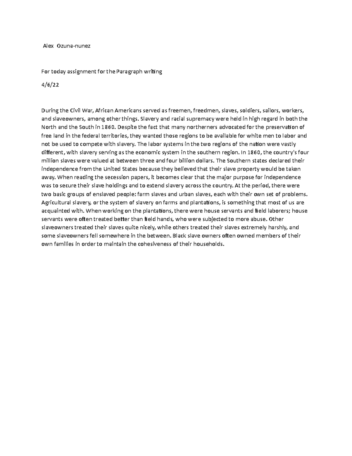 Alex - Paper - Hist-144 - GCU - Studocu