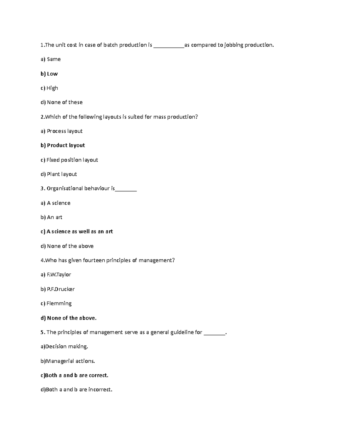 IEM BITS - iem bits - 1 unit cost in case of batch production is ___as ...