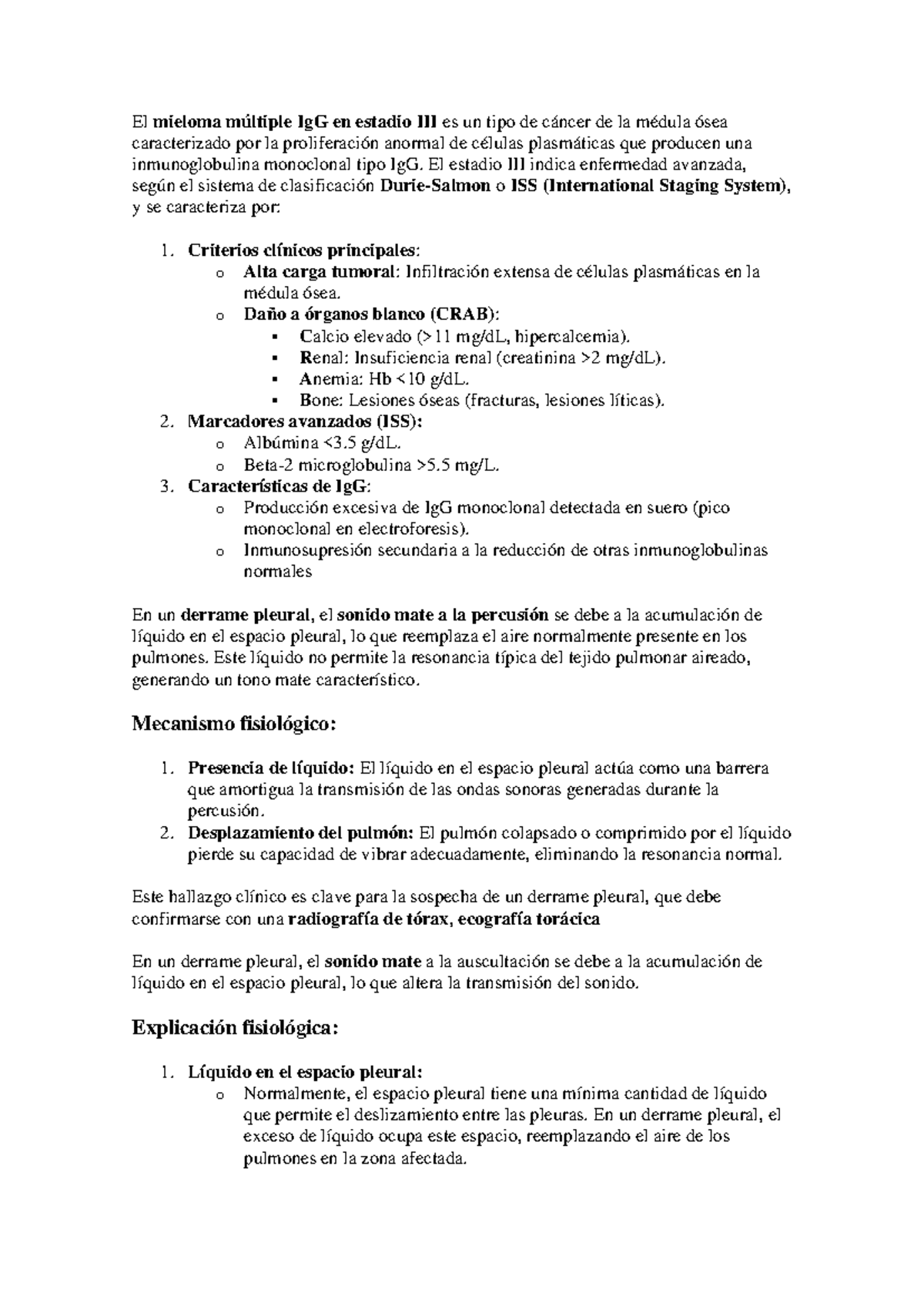 El mieloma múltiple Ig G en estadio III es un tipo de cáncer de la ...