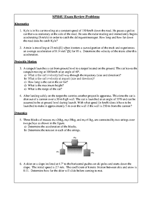 Assignment 01 Physics 20 - Physics 20: Mrs. Tyler Assignment 1 /3 6 ...