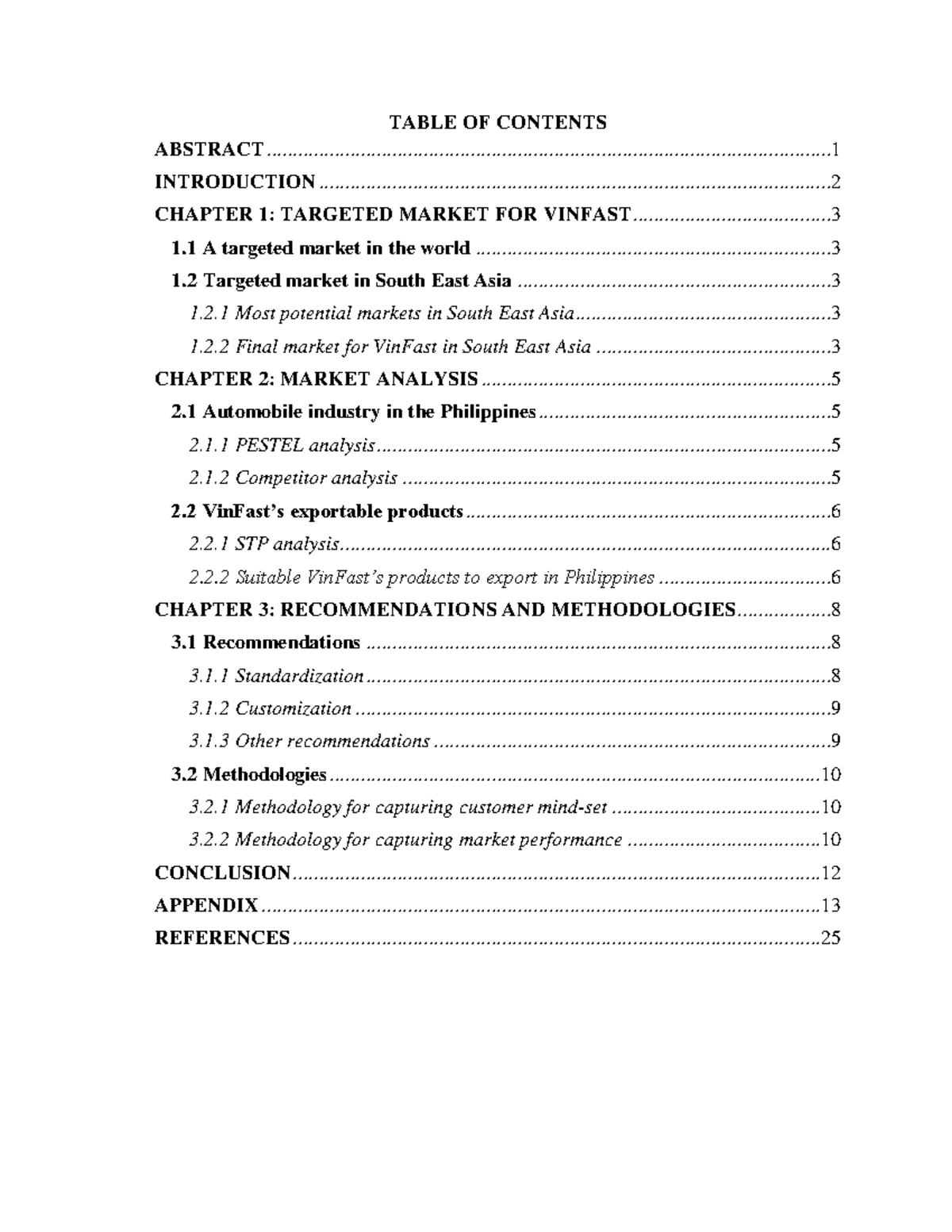 Report - Lecture assignment - TABLE OF CONTENTS ABSTRACT - Studocu