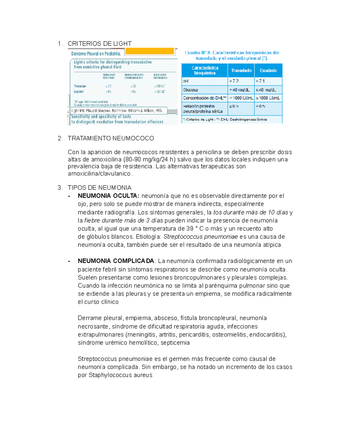 Criterios DE Light - Apuntes neumonia - 1. CRITERIOS DE LIGHT 2 ...